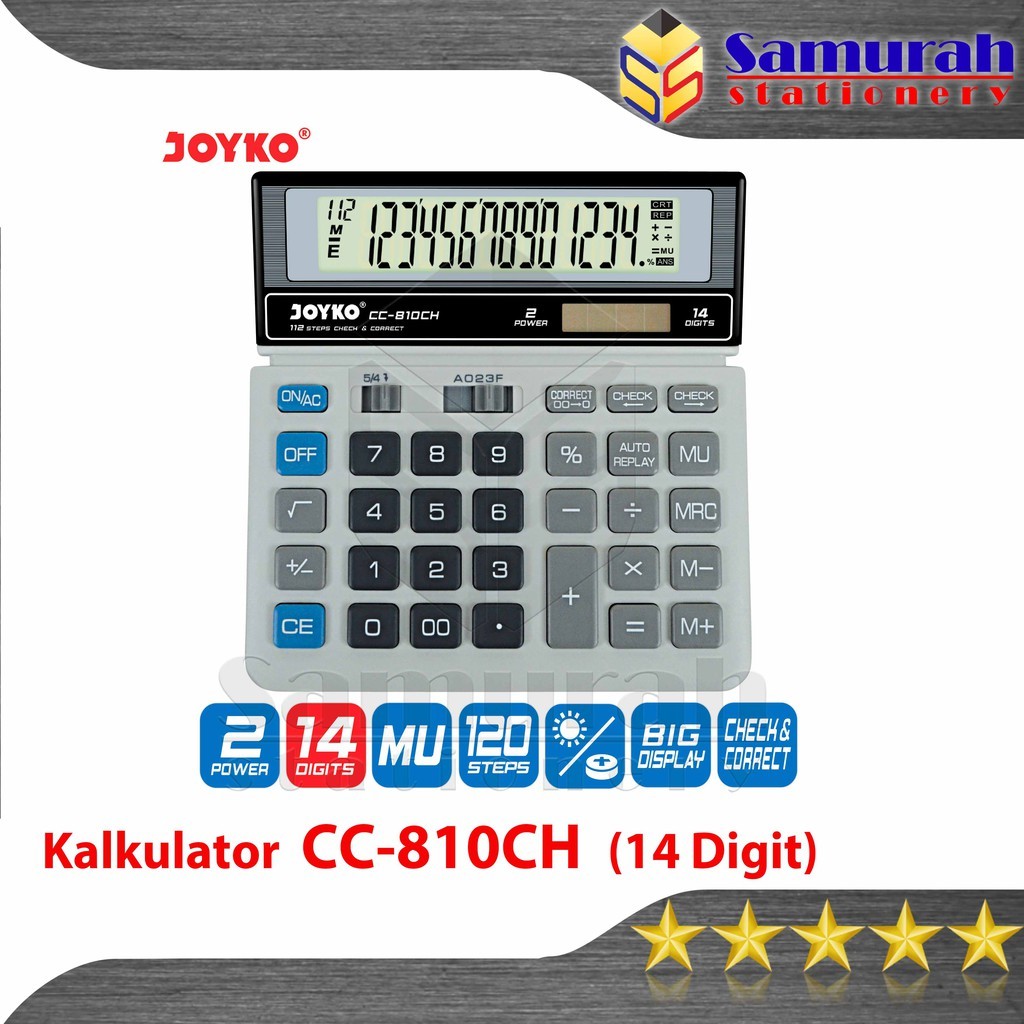 Jual Kalkulator Meja Joyko CC 810CH / Mesin Hitung CC-810 CH ...