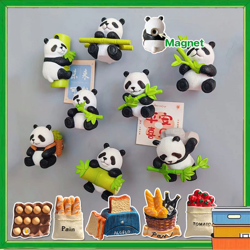 Jual Magnet Tempelan Kulkas Panda 3D Dekorasi Magnet Kulkas Bentuk ...