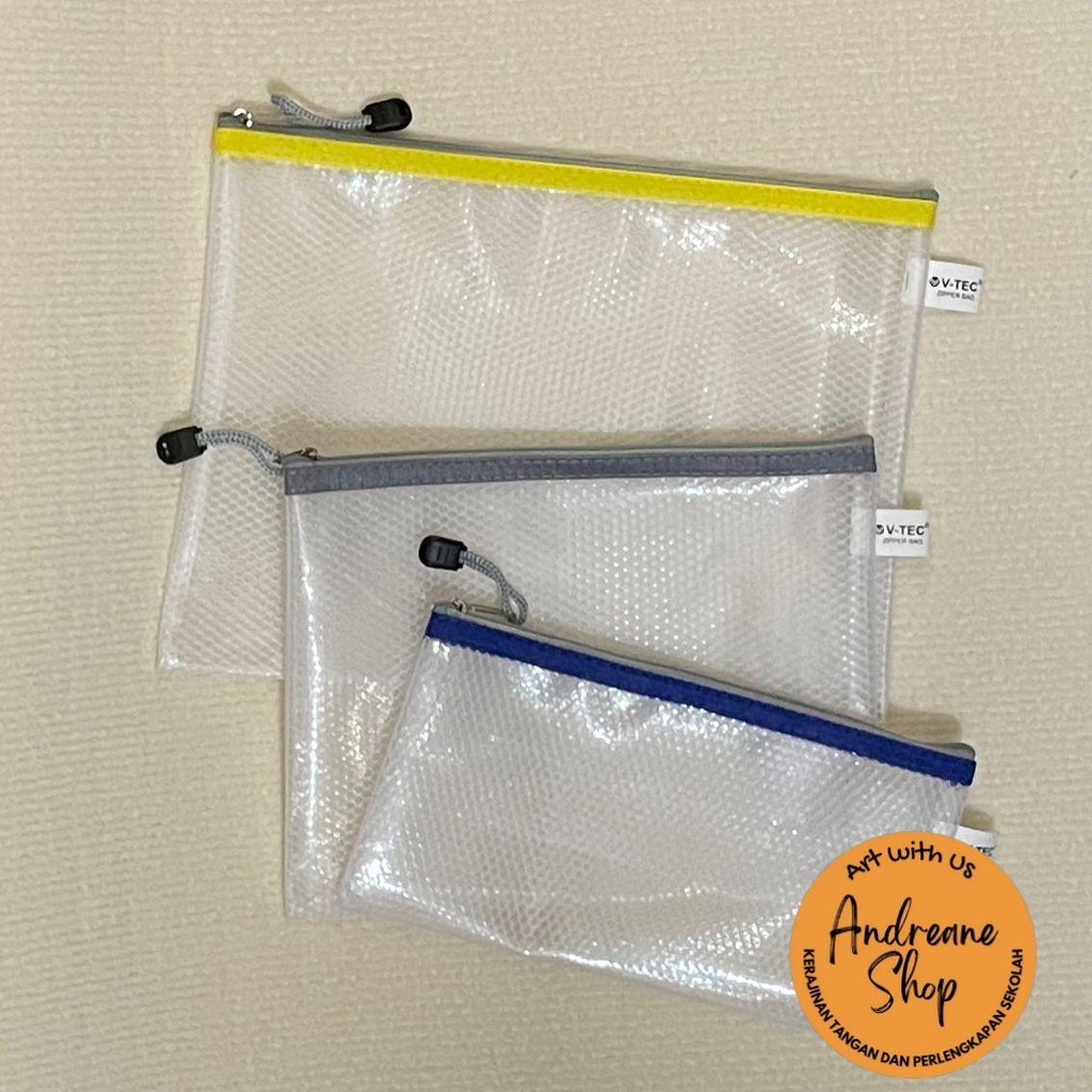 Jual V-Tec Map Plastik Zipper Bag VT 6009 – Praktis dengan Pegangan ...
