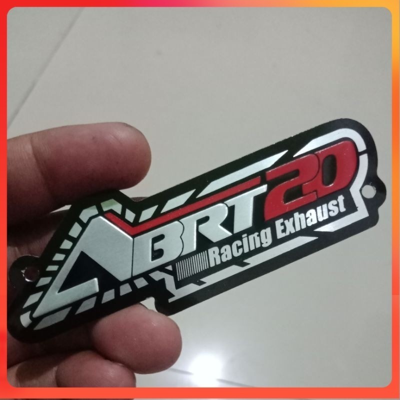 Jual Merek emblem knalpot abrt20 timbul merek knalpot racing | Shopee ...