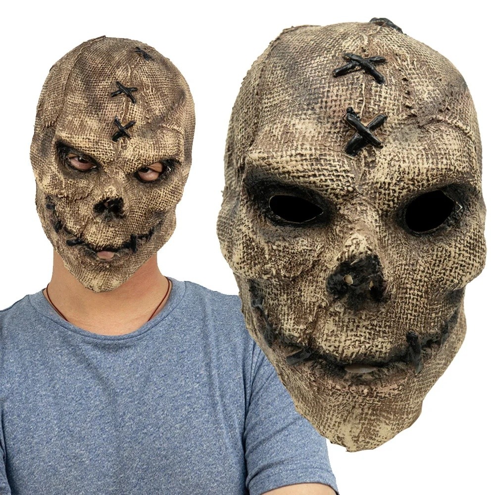 Jual Horror Killer Skull Mask Cosplay Scary Skeleton Latex Masks Helmet ...
