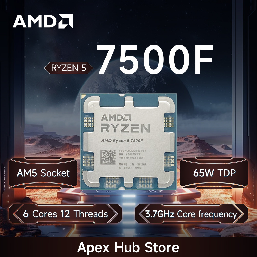 Jual NEW AMD Ryzen 5 7500F 3.7GHz 6-Core 12-Thread 5NM L3=32M DDR5 R5 ...