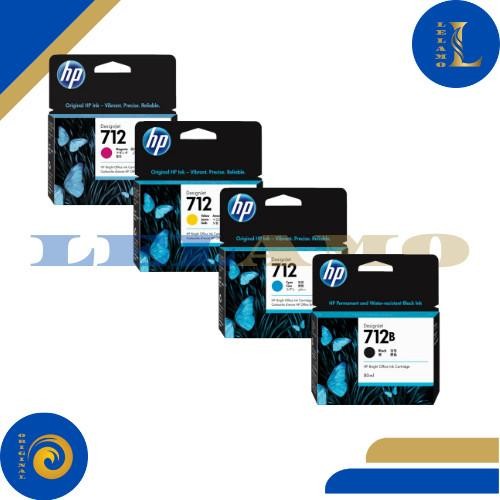 Jual Tinta HP 712B Black 80ml & 712 Colour Original for Printer HP ...