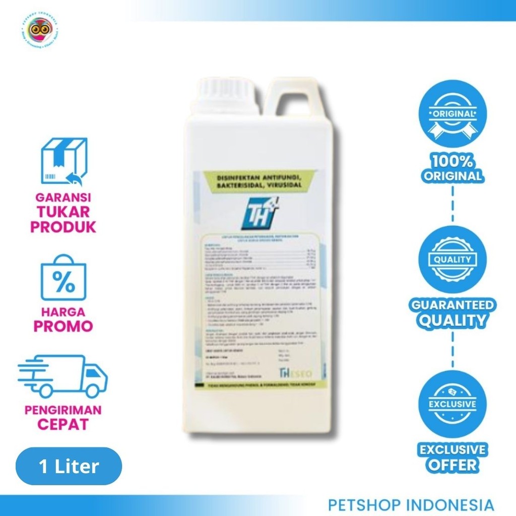 Jual TH4 Disinfectant 1 Liter – Desinfektan Serbaguna untuk Kandang ...