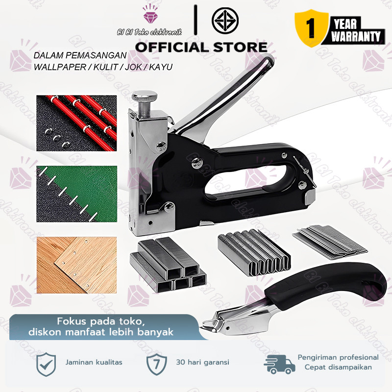 Jual BIBI Gratis 600 Paku 4 In 1 Pistol Kuku Pistol Stapler Konstruksi ...
