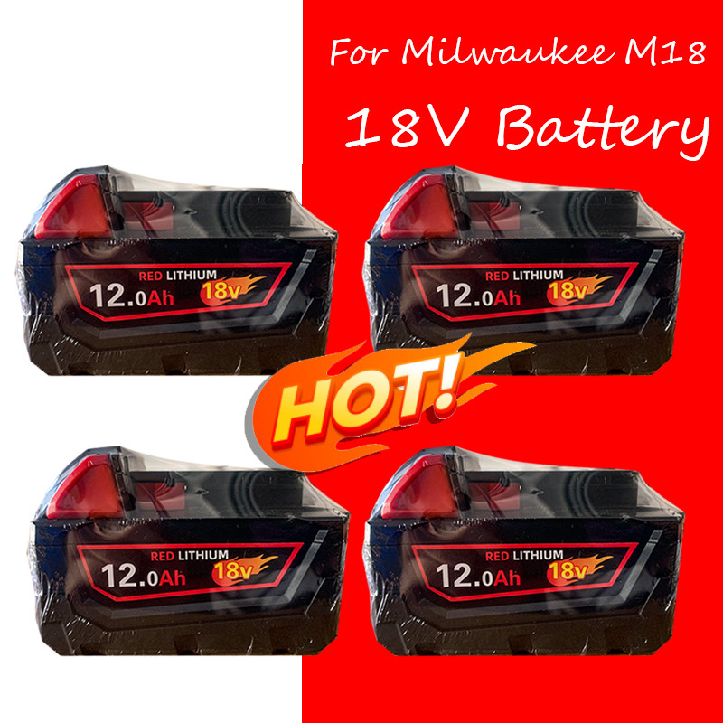 Jual NEW For Milwaukee M18 M12 wer Tool Battery XC 12v 18v 6Ah 12Ah ...