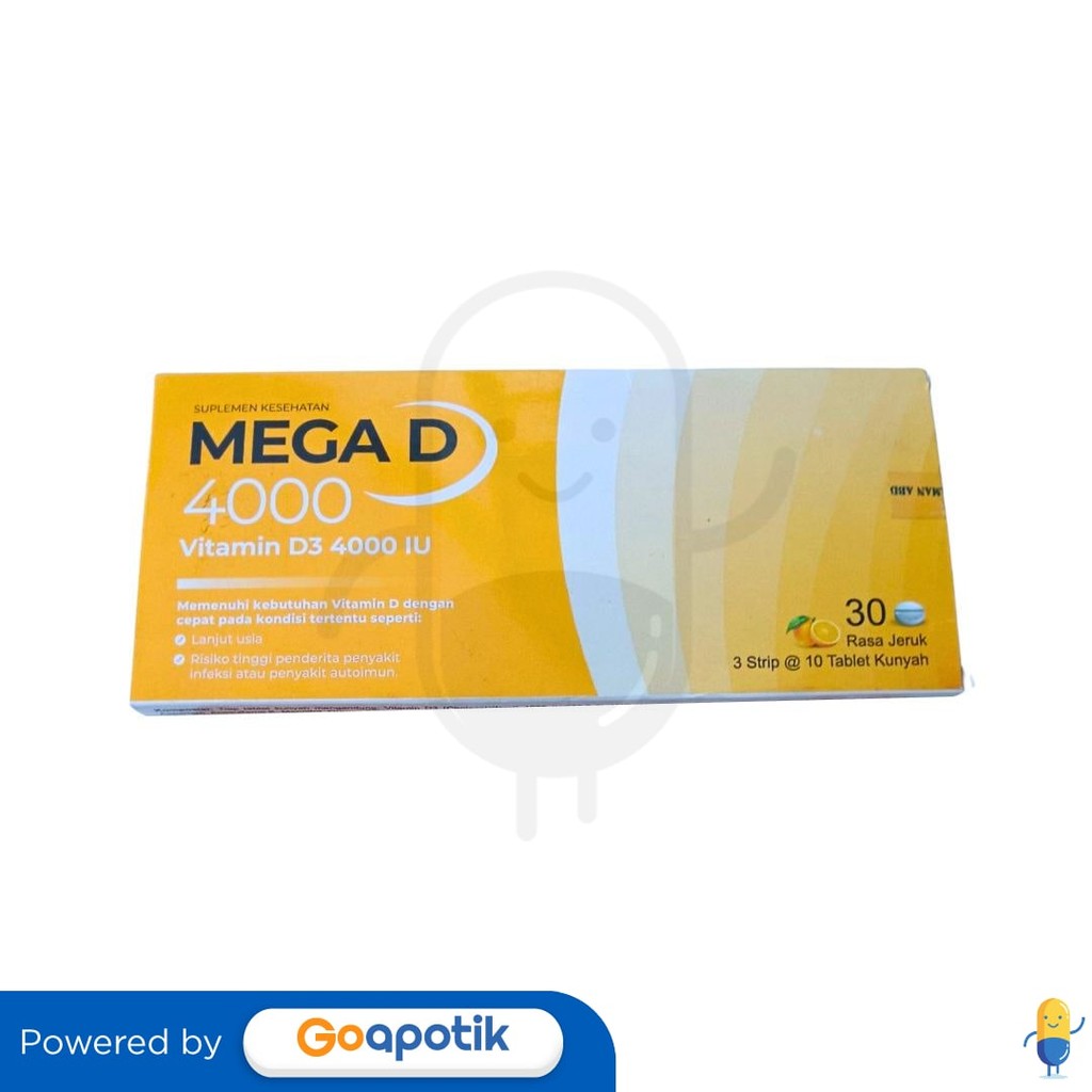 Jual Mega D 4000 Box Isi 30 Tablet | Shopee Indonesia