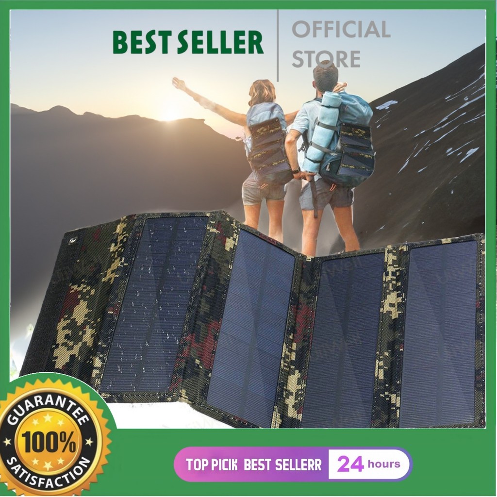 Jual Solar Cell Panel Surya Portable 4 Panel Lipat Charger HP USB ...