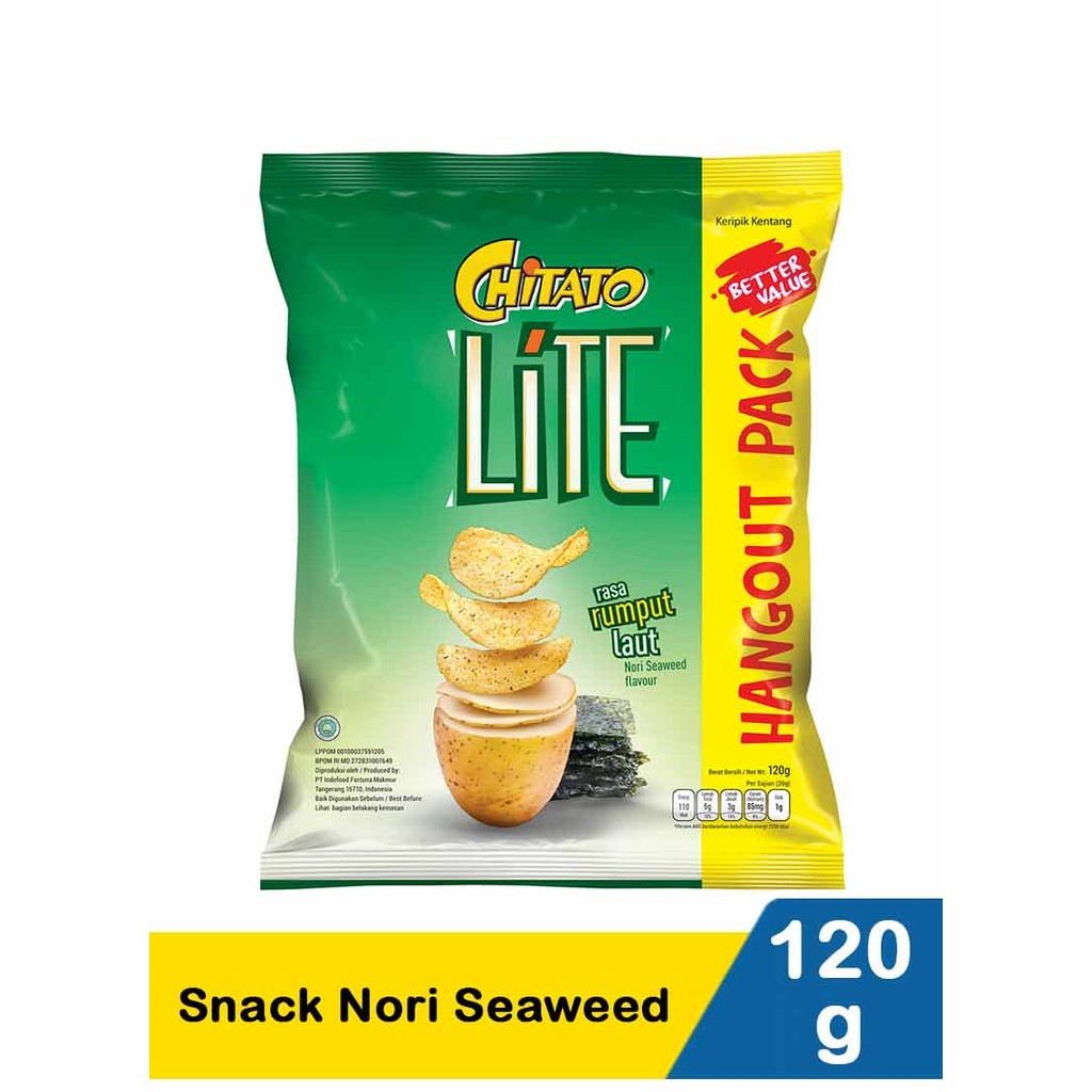 Jual CHITATO LITE SNACK POTATO NORI SEAWEED 115g | Shopee Indonesia