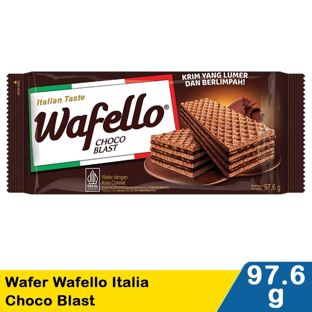 Jual ROMA WAFER WAFELLO ITALIA CHOCO BLAST 97.6g | Shopee Indonesia