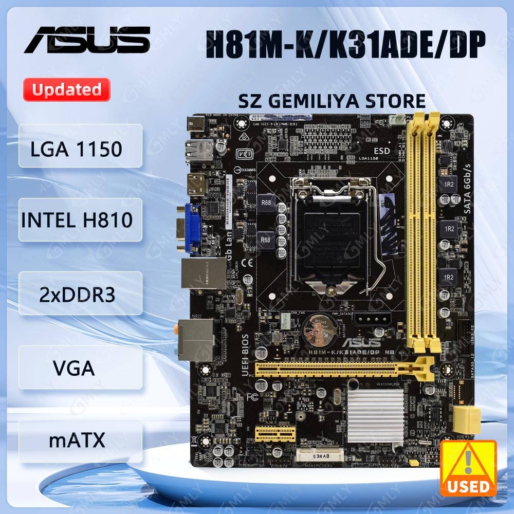 Jual ASUS H81M-K Motherboard H81M-K/K31ADE/DP_M LGA 1150 intel H81 ...