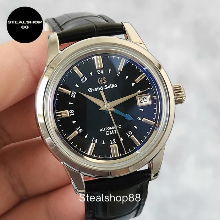 Jual Seiko mod GS Black NH34 GMT Automatic | Shopee Indonesia