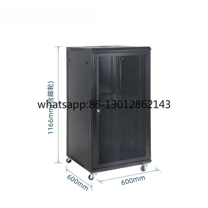 Jual 1.2 meters high M36622 cabinet 600 deep mesh door 22U standard 19 ...