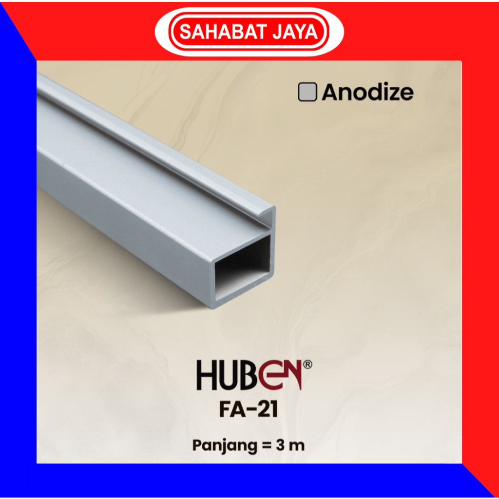 Jual HUBEN Profil Frame Handle Alumunium Aluminium FA 21 FA21 FA-21 ...