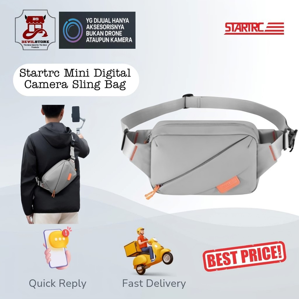 Jual STARTRC Mini Digital Action Pocket Gopro Insta360 Camera Sling Bag ...