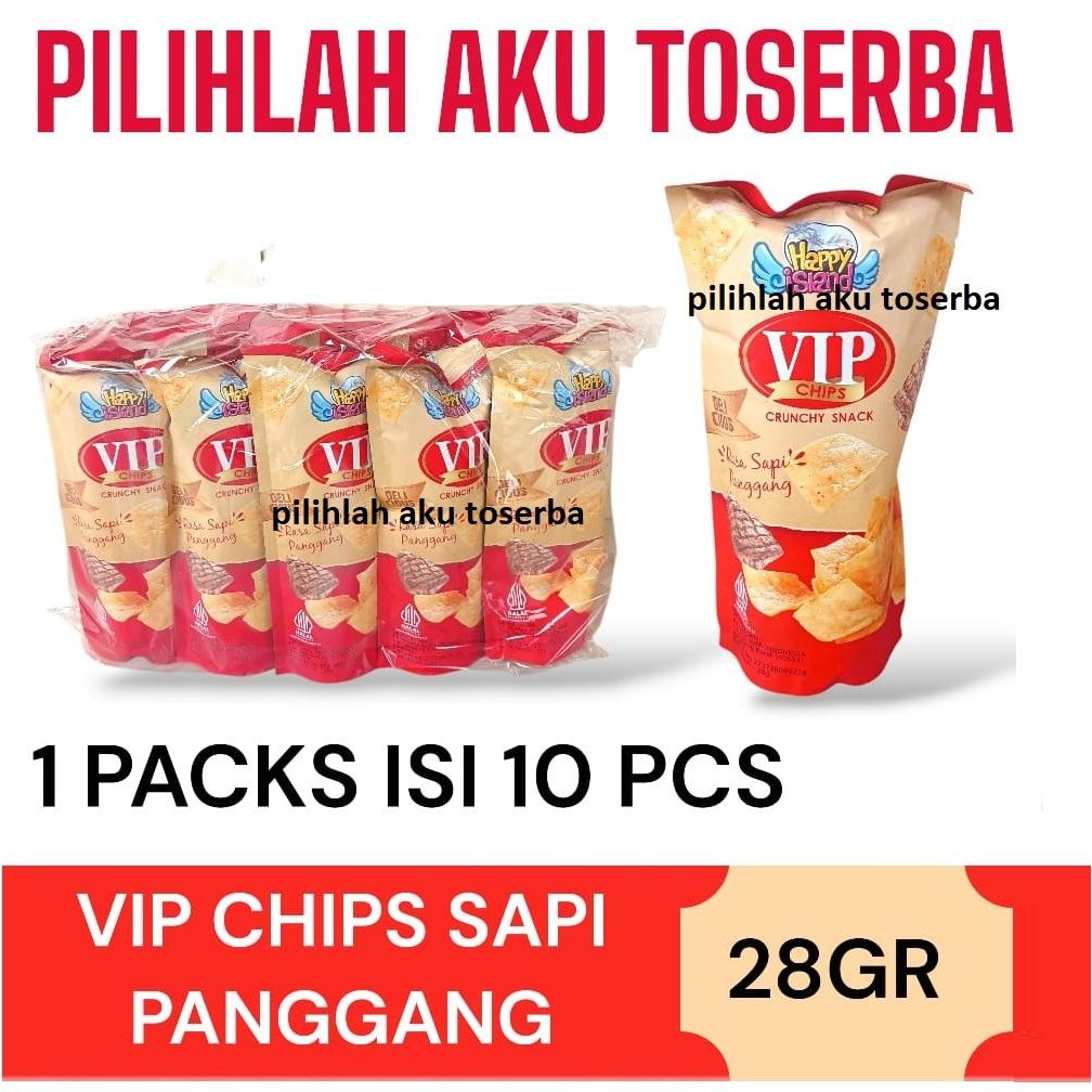 Jual VIP Chips Sapi Panggang - ( HARGA 1 pack ) | Shopee Indonesia