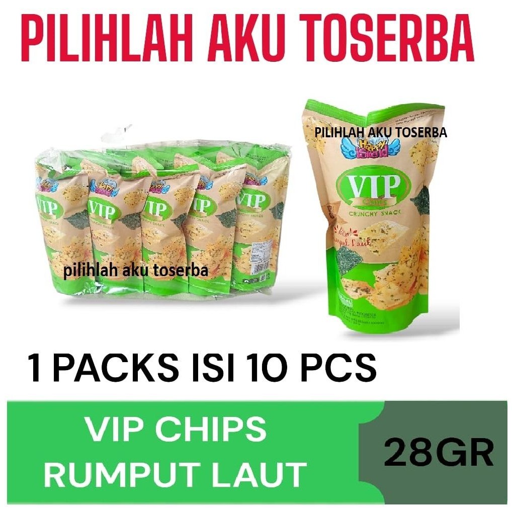 Jual VIP Chips Rumput Laut - ( HARGA 1 pack ) | Shopee Indonesia