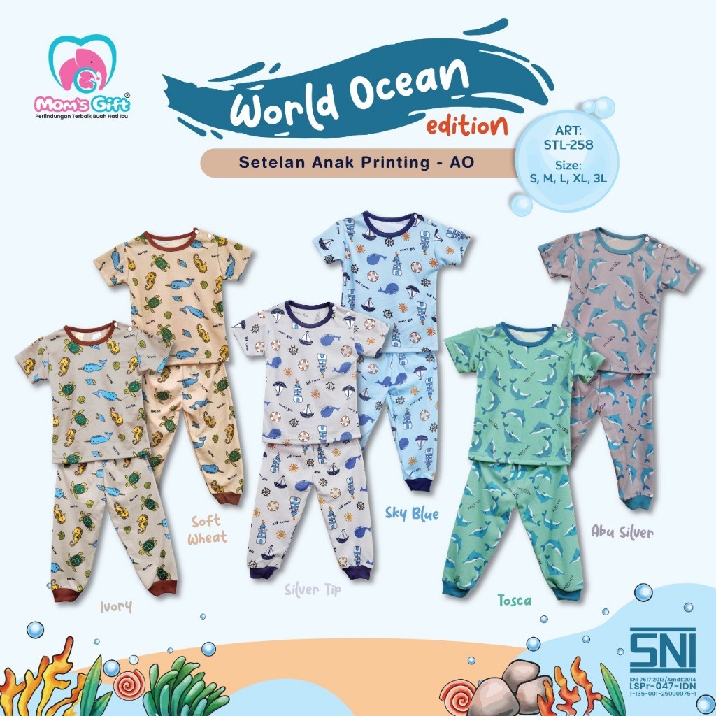 Jual [ 3 Set ] CPR Setelan Moms Gift Terbaru 0-4 Tahun 258 AO World ...