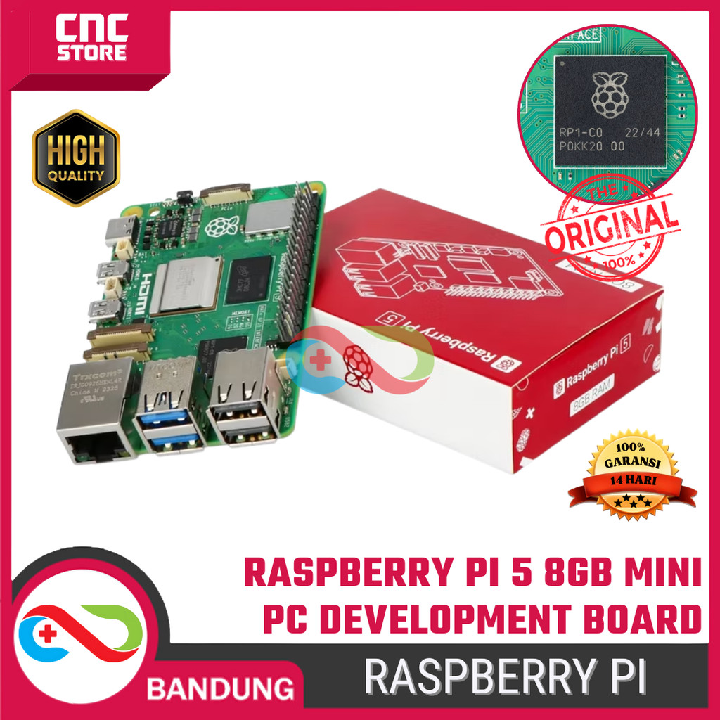 Jual Raspberry Pi 5 8GB Original UK – Mini PC Development Board ...