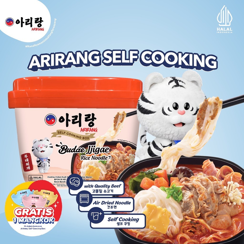 Jual Arirang Self Cooking Box Budae Jjigae Rice Noodle higienis_mart ...