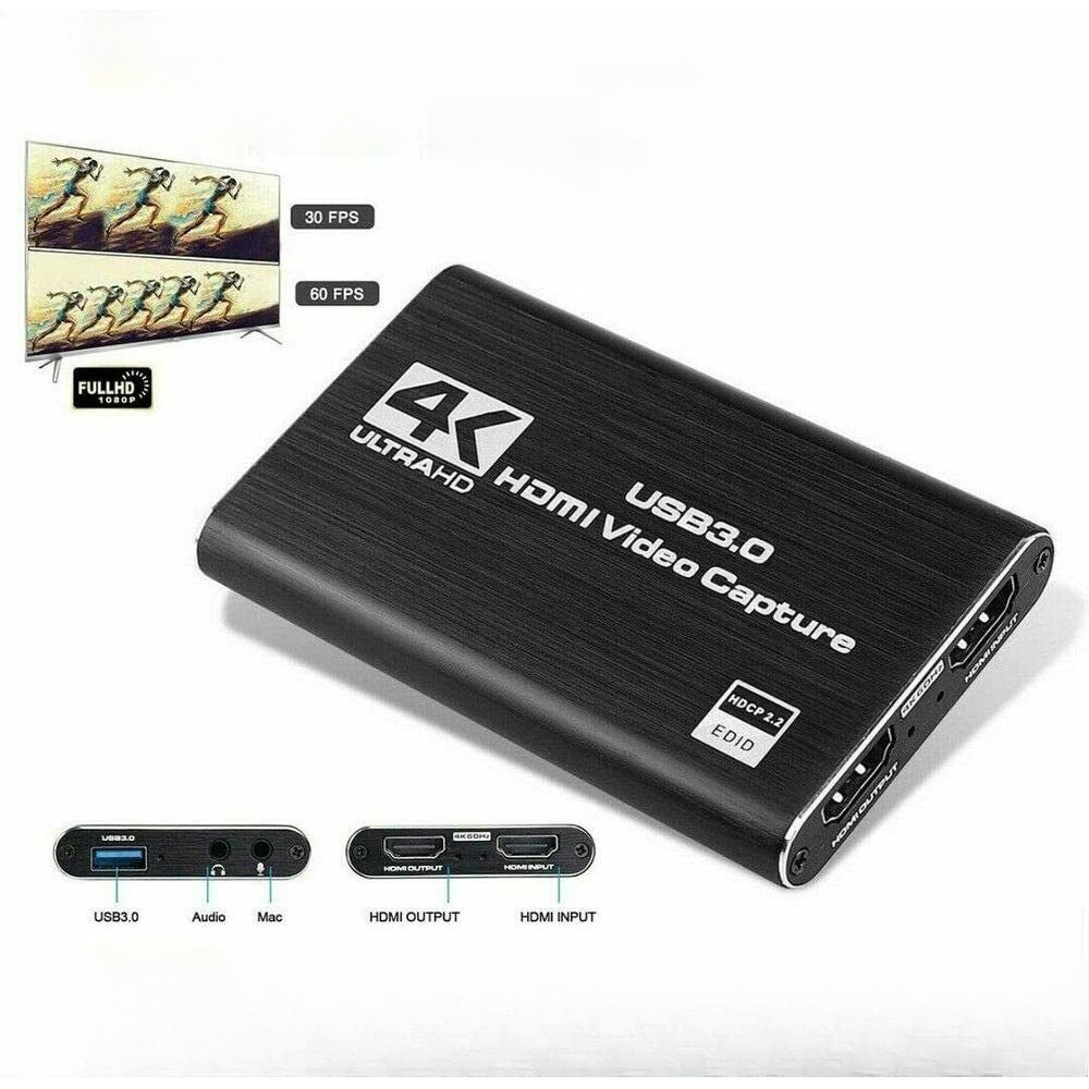 Jual 4K HDMI-compatible to USB 3.0 Video Capture Card Dongle OBS Game ...