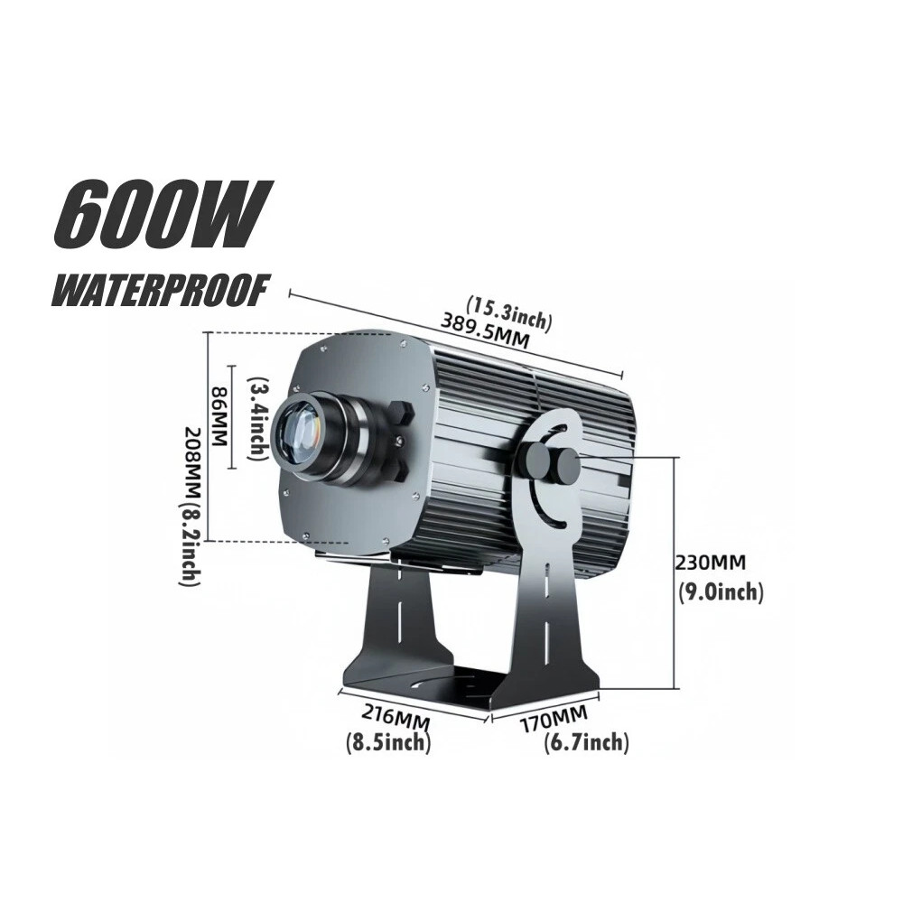 Jual Outdoor Custom HD Gobo Advertising Logo Light 160W-600W Rotating ...