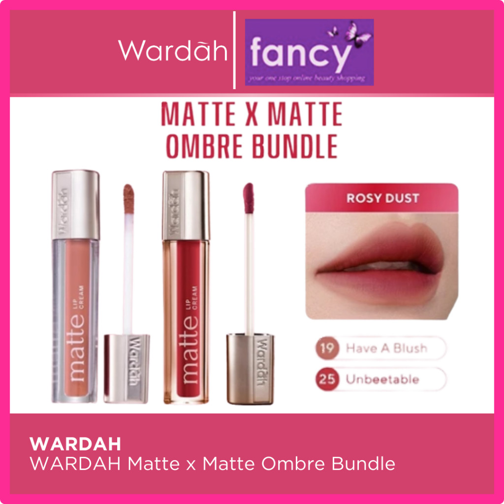 Jual WARDAH Paket Ombre 2PCS Duo Matte Lip Cream | MATTE X MATTE Ombre ...