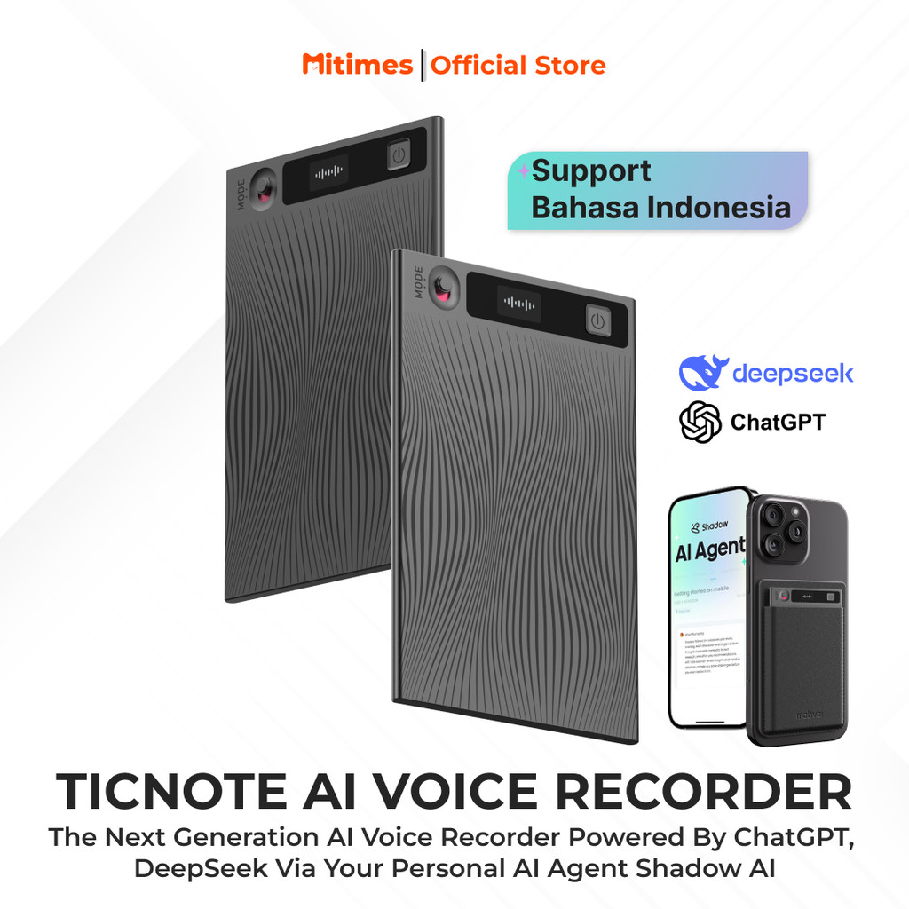 Jual Perekam Suara AI TicNote 64GB OLED | Rekam Telepon, Ringkasan ...