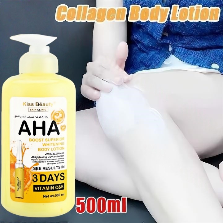 Jual 500ml Whitening Body AHA Hydroxy Acids Vitamin Ce Moisturizing Lightening Body Lotion ...