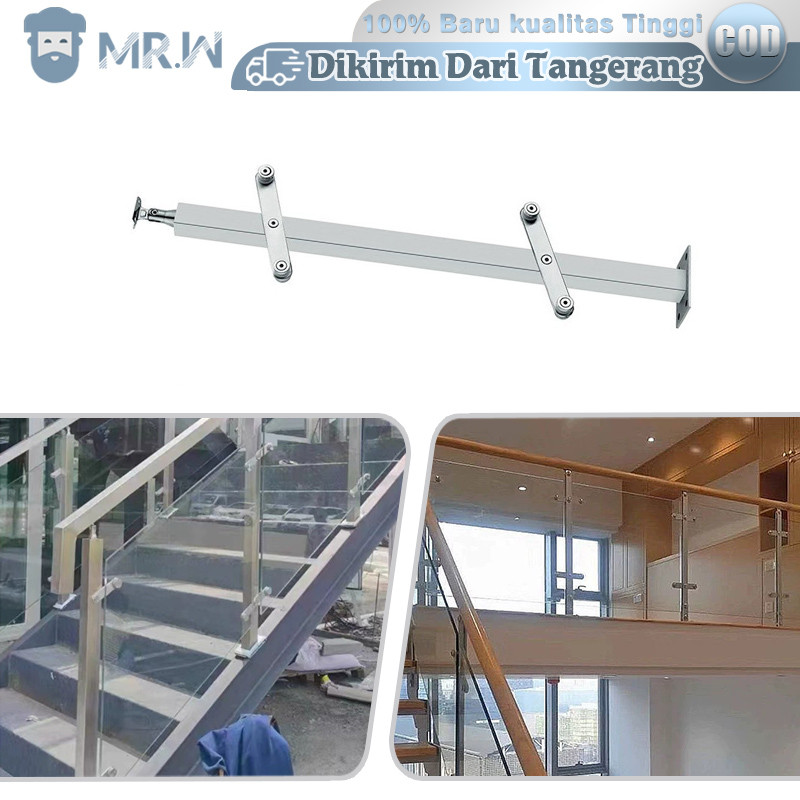 Jual Tiang Railing Tangga Kaca 85cm Stair Handrail Columns Square Tiang ...