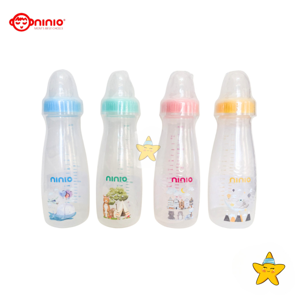 Jual HBK Ninio Botol Dot Susu Bayi Ulir Peristaltic Nipple 240/120/50ML ...