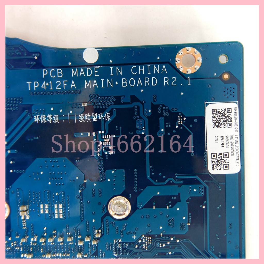 Jual TP412FA With 5405U/i7-8565U CPU 4GB-RAM Mainboard For Asus TP412 ...