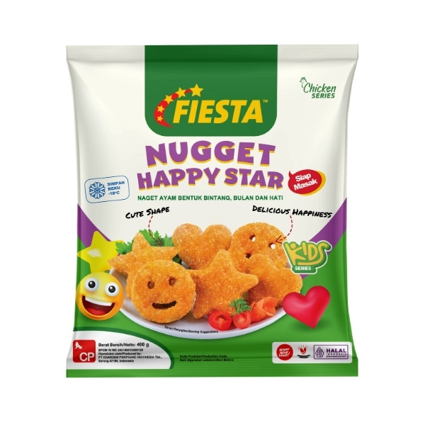 Jual FIESTA CHICKEN NUGGET HAPPY STAR 400 GR | Shopee Indonesia