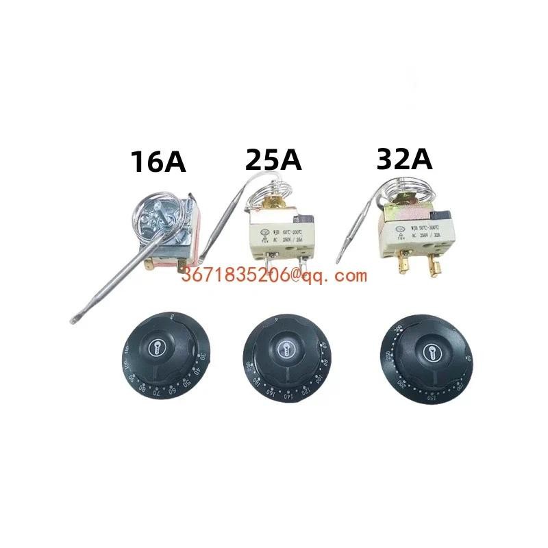 Jual 30-110 degrees 50-300 degrees electric oven fryer knob thermostat ...