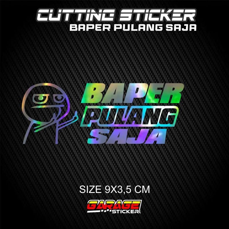 Jual Stiker baper pulang saja cutting sticker motor mobil sepeda ...