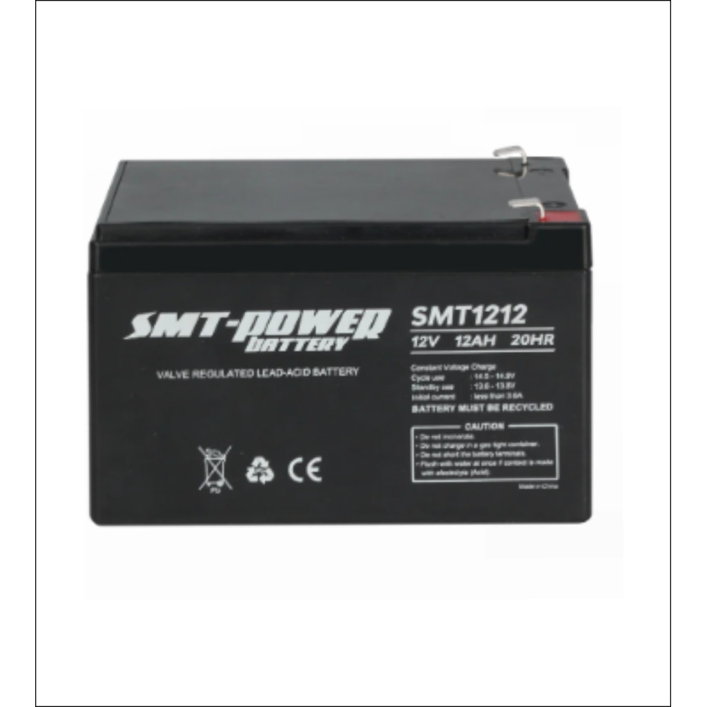 Jual Battery Aki SMT1212 12v 12ah VRLA Kering MF SLA Baterai UPS SMT ...