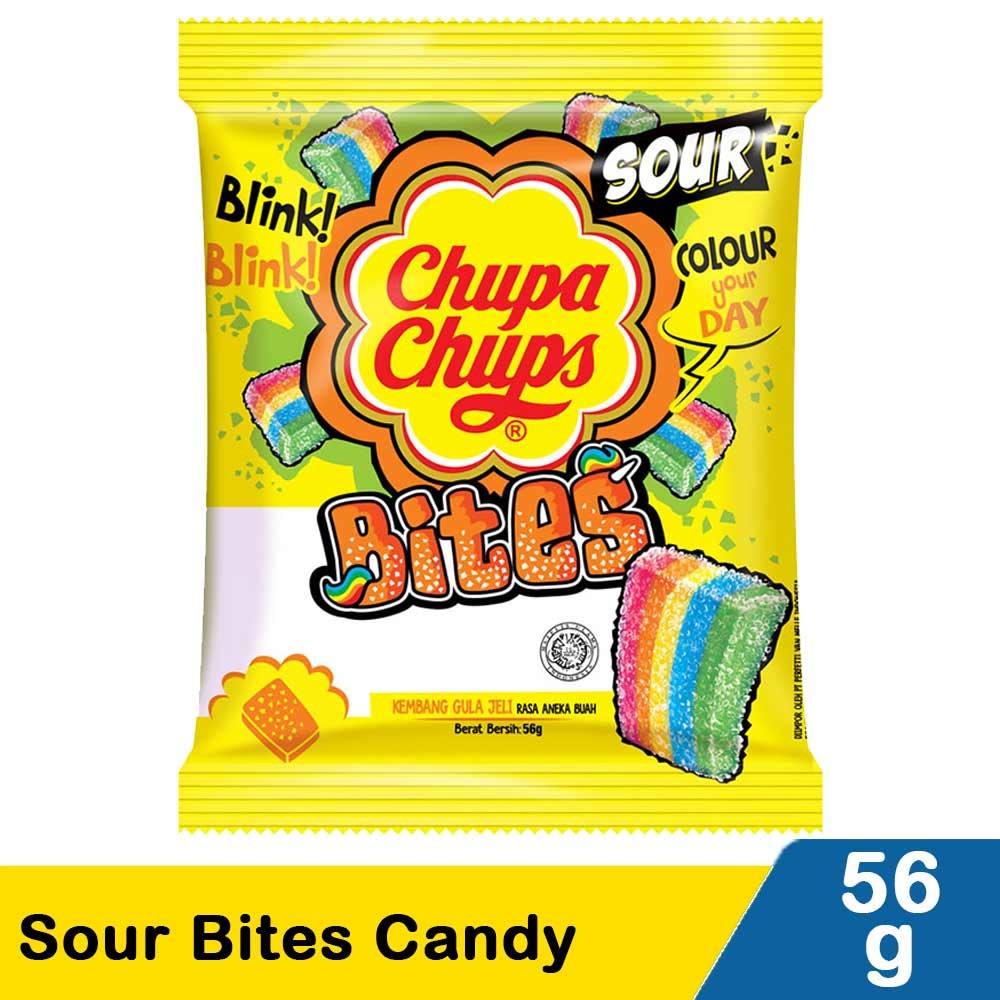 Jual CHUPA CHUPS SOUR BITES CANDY 61.6/56g | Shopee Indonesia