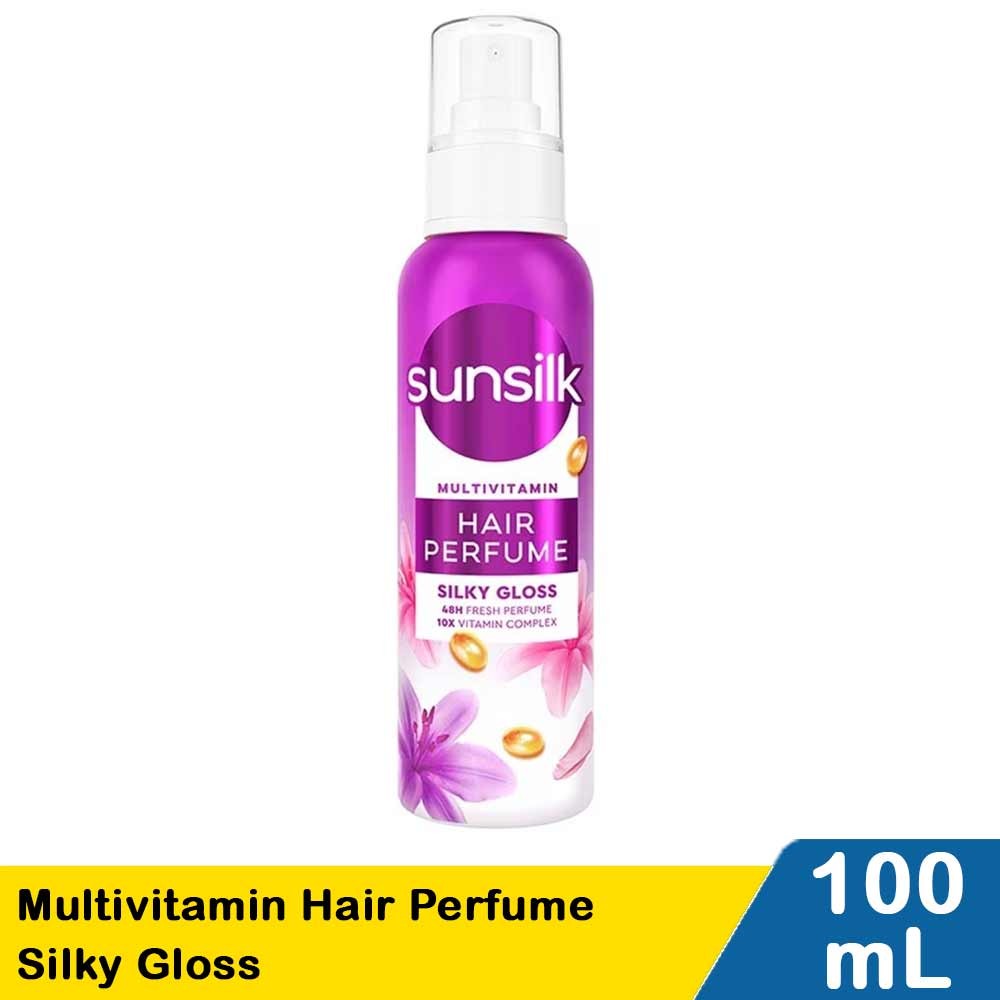 Jual SUNSILK MULTIVITAMIN HAIR PERFUME SILKY GLOSS 100mL | Shopee Indonesia