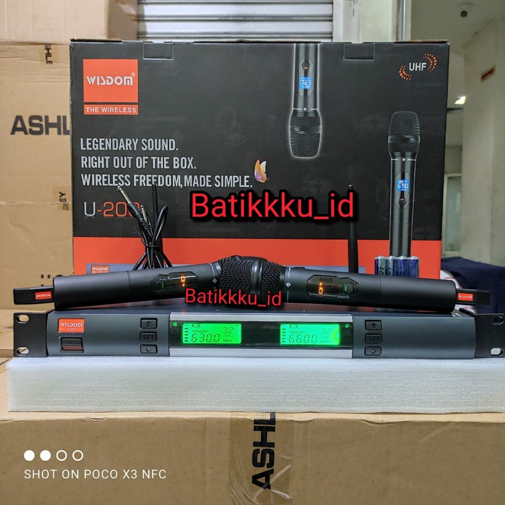 Jual GEARBOX Mic Wireless WISDOM U200 U 200 ORIGINAL JARAK 100 METER ...