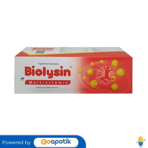 Jual Biolysin Box Isi 100 Tablet | Shopee Indonesia