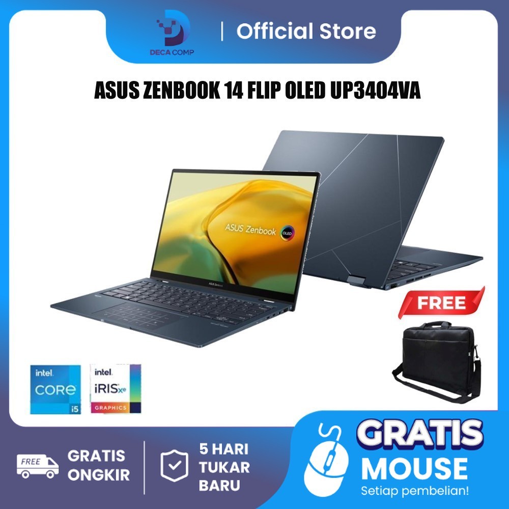 Jual ASUS ZENBOOK 14 FLIP OLED UP3404VA TOUCH I5 1340P 16GB 512GB W11 ...