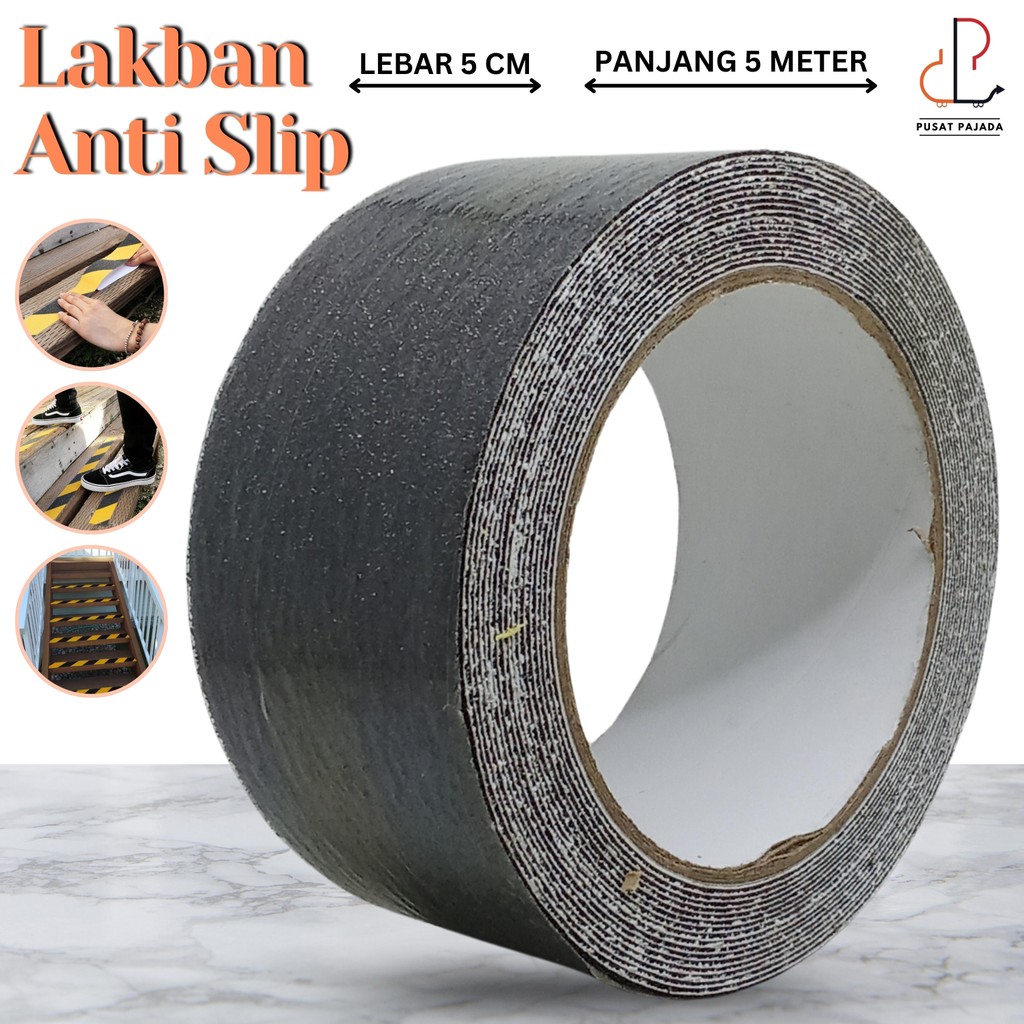 Jual Lakban Tangga Anti Slip Licin 5CM x 5M Safety Floor Tape | Shopee Indonesia