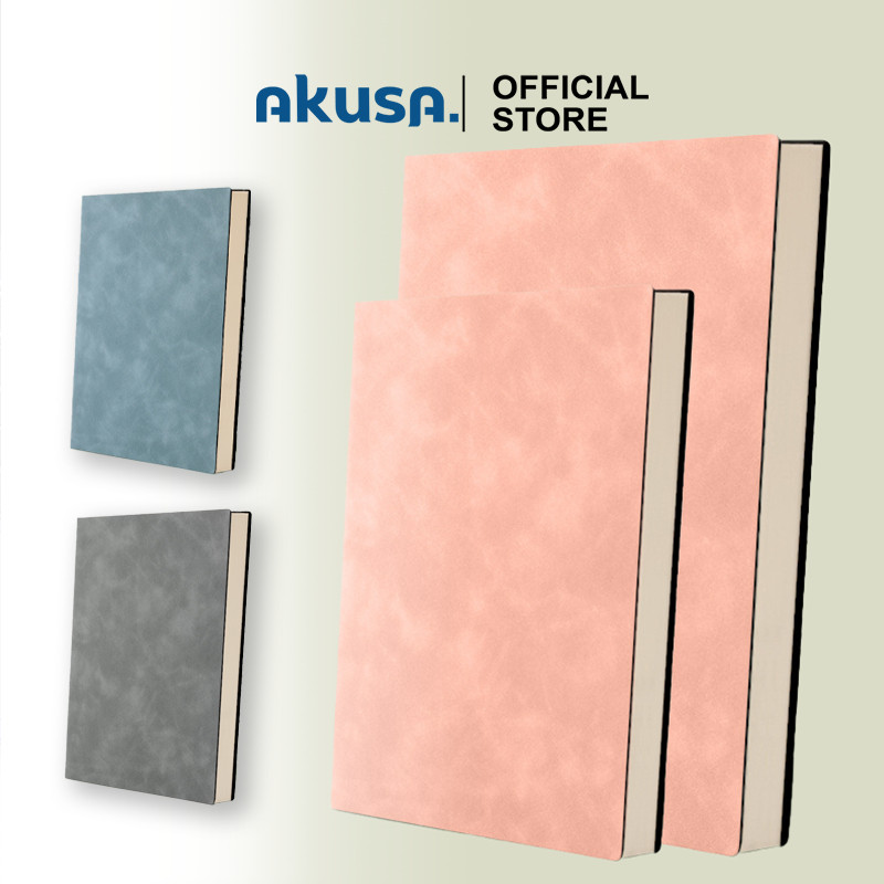 Jual AKUSA Notebook Leather A5/B5 80 Lembar Buku Catatan Buku Tulis ...