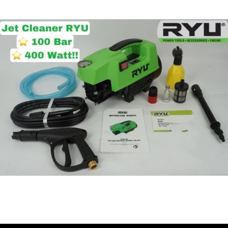 Jual 9.9 ASLI ORI Steam Jet Cleaner RYU Mesin Cuci Mobil Motor 400 Watt ...