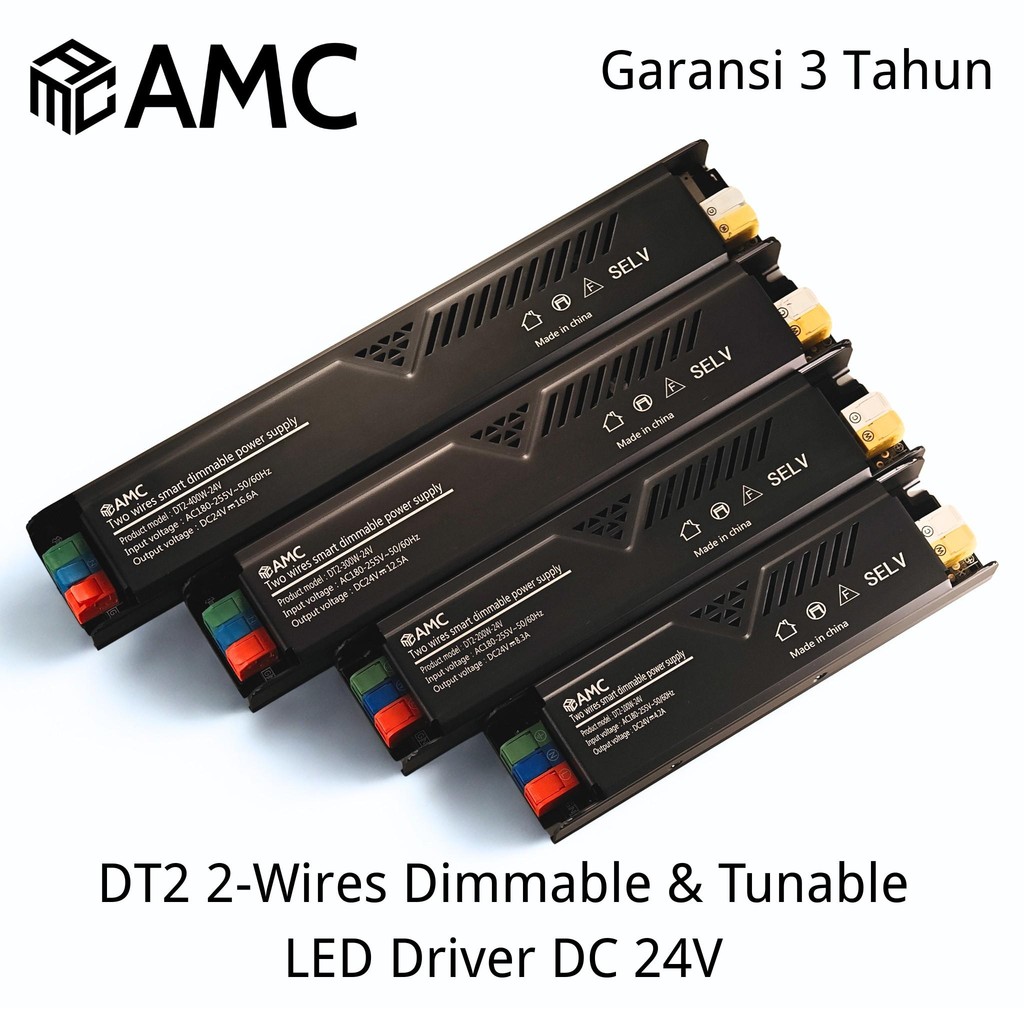 Jual AMC DT2 2 Wires Tuya Dimmable Tunable Power Supply Adaptor & CCT ...