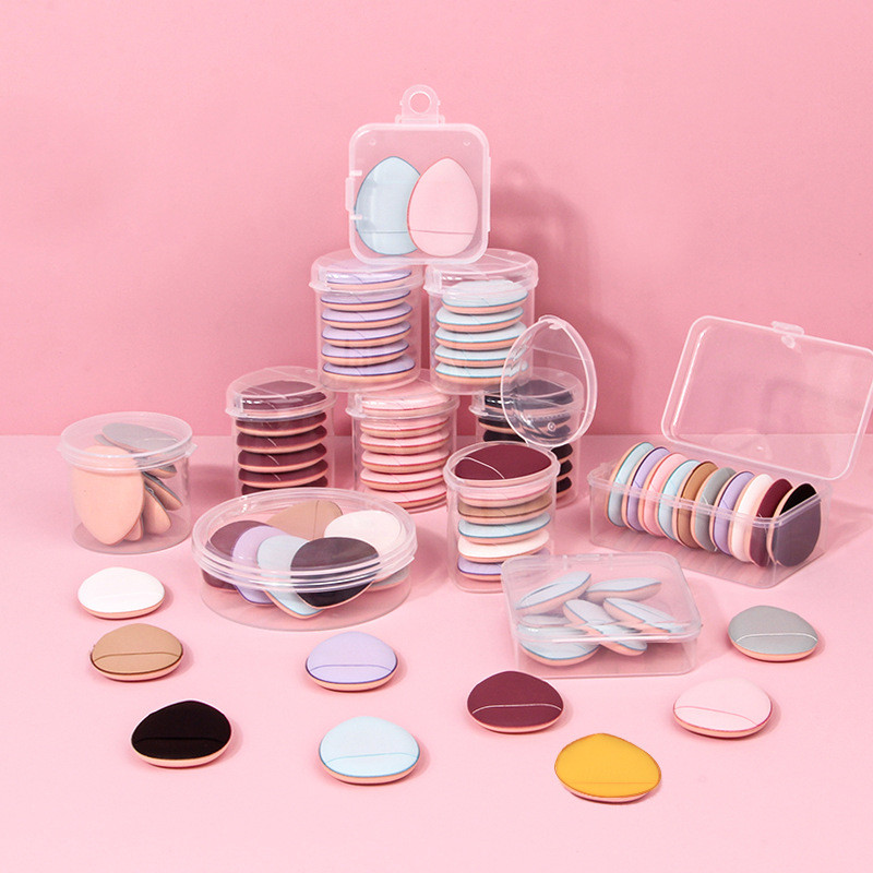 Jual 10Pcs Fingertip Mini Puff Makeup Sponges for Foundation Powder ...