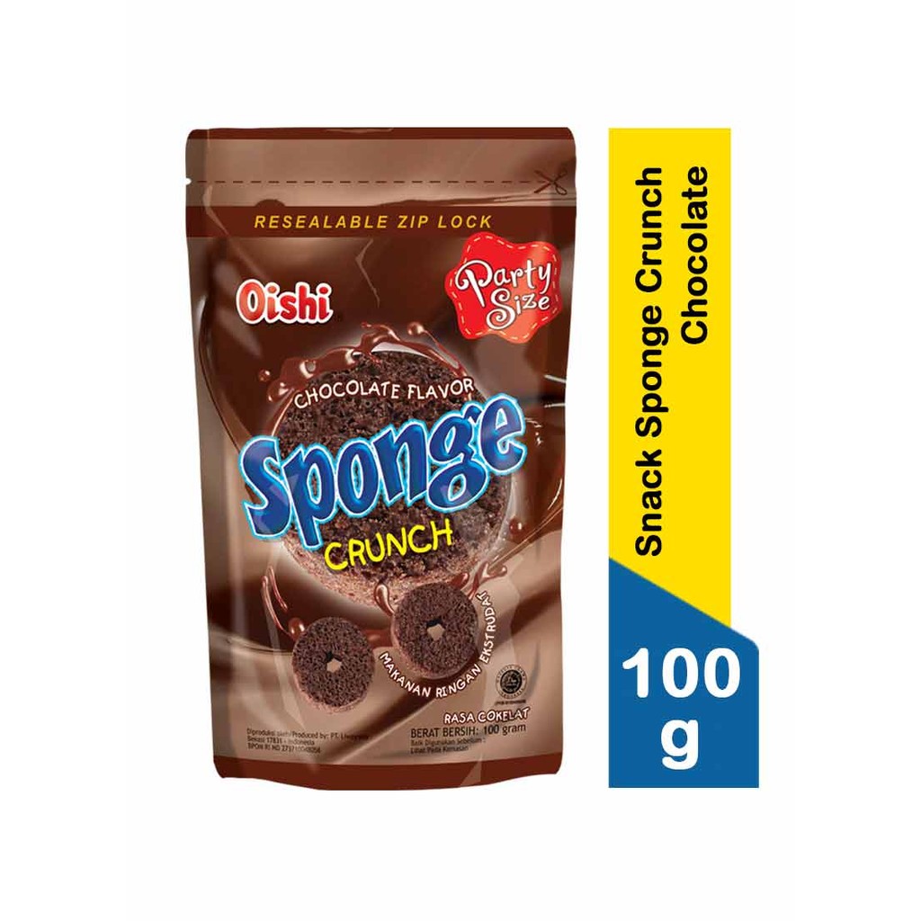 Jual OISHI SNACK SPONGE CRUNCH CHOCOLATE 100g | Shopee Indonesia