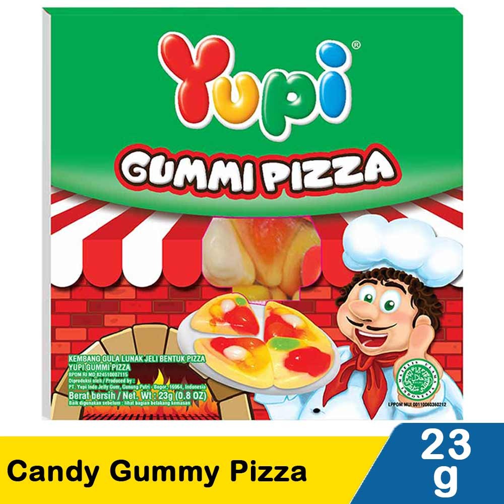 Jual YUPI CANDY GUMMY PIZZA 23g | Shopee Indonesia