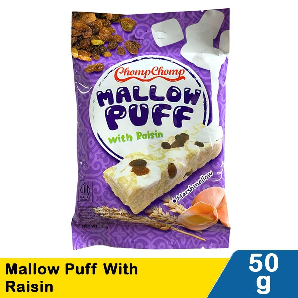 Jual CHOMP CHOMP MALLOW PUFF WITH RAISIN 50g | Shopee Indonesia