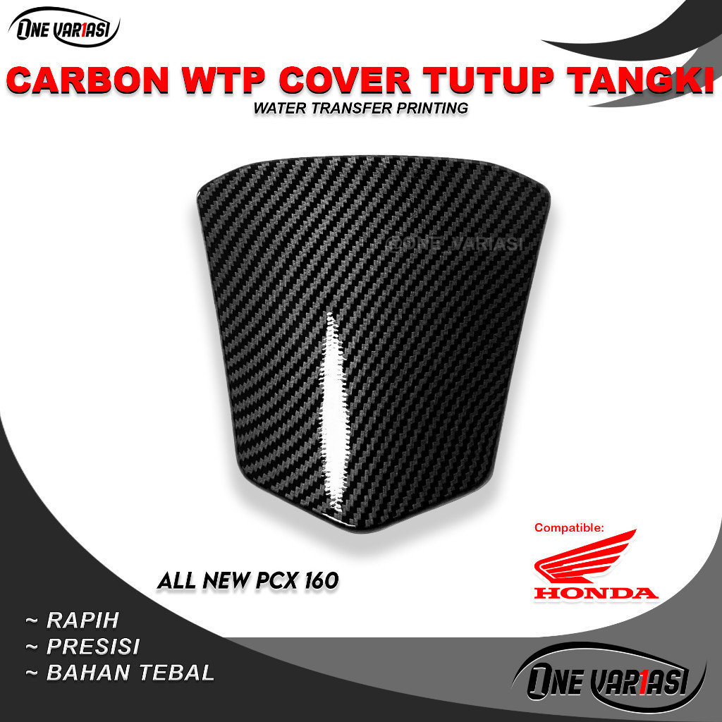 Jual COVER TUTUP TANGKI ALL NEW PCX 160 TANKI CARBON PART ORIGINAL ...